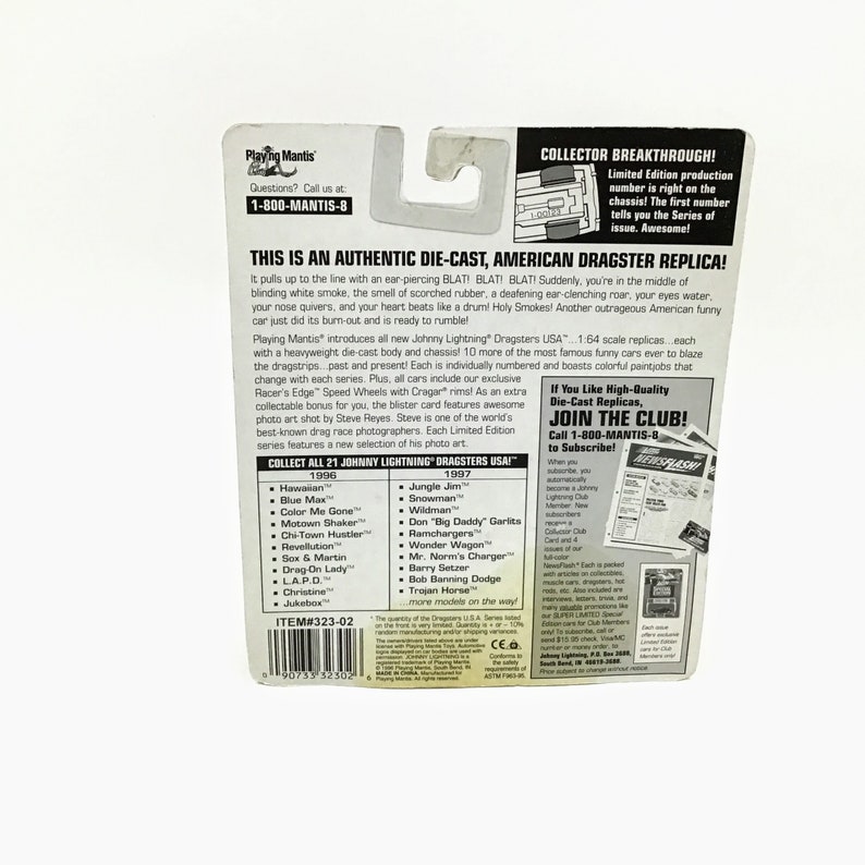 WILDMAN Johnny Lightning Dragsters NHRA 1:64 Die Cast Car | Etsy