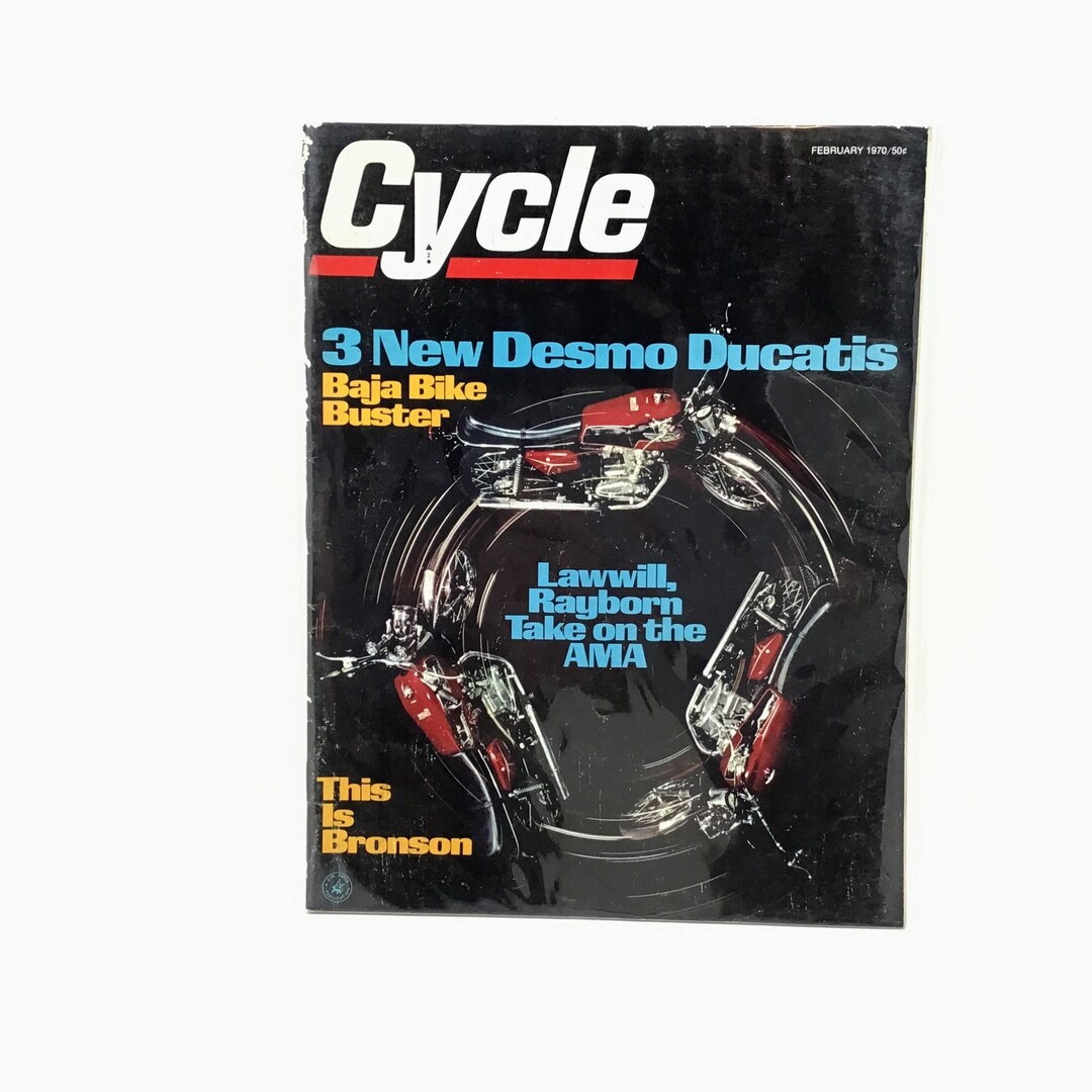 Cycle Magazine 1970 DUCATI DESMO Cover Vintage Motorcycle - Etsy