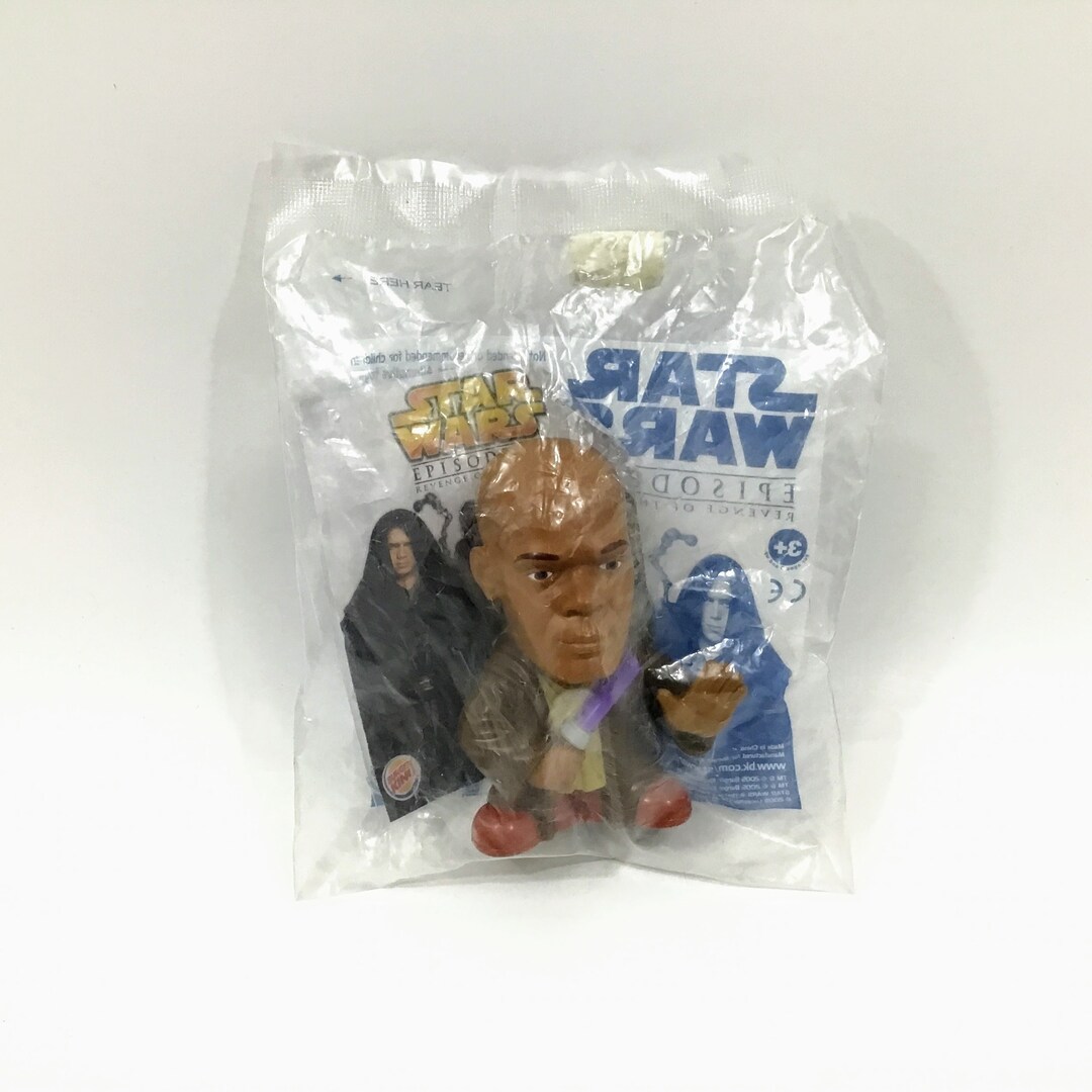 MACE WINDU Burger King Kids Meal Toy Star Wars Episode III Revenge of ...