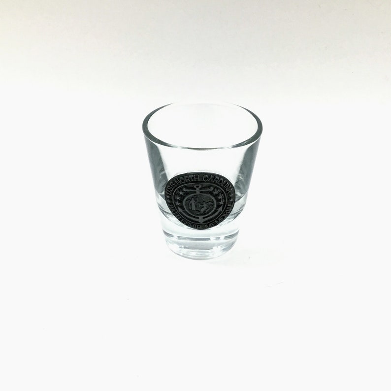 USS North Carolina Battleship Memorial Souvenir Shot Glass - Etsy