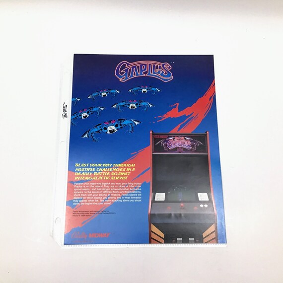 GAPLUS Arcade Video Game FLYER Vintage Bally Midway | Etsy