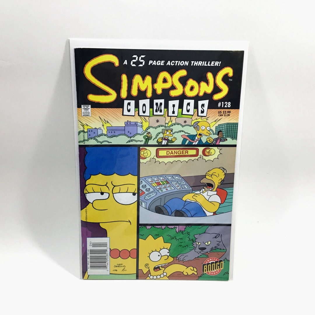 Simpsons Comics #128 - Comic Book - BONGO Comics Group - Etsy