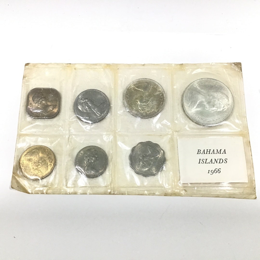 1966 Bahama Islands Uncirculated 7 Coin Set - Etsy