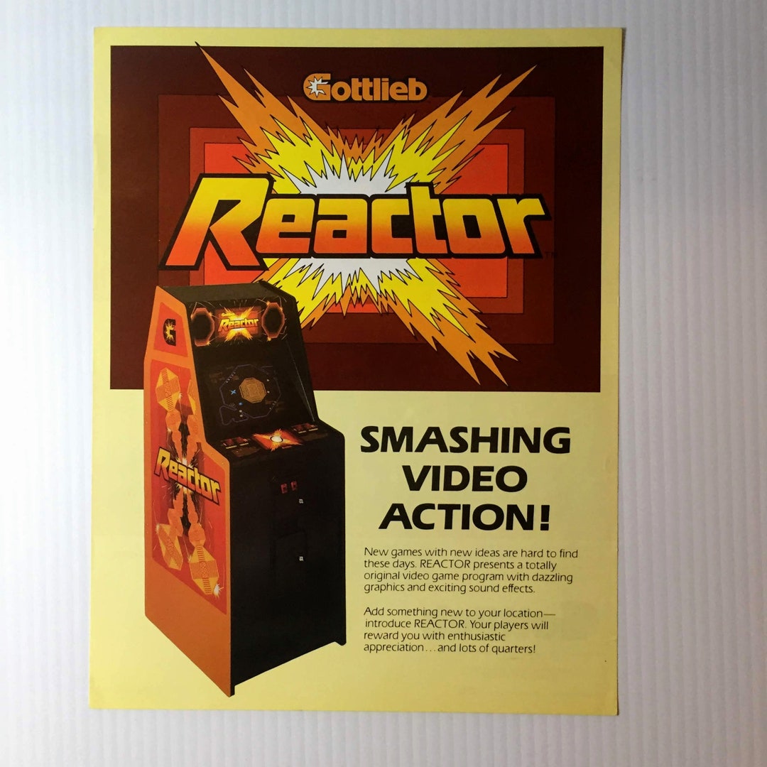 Reactor Video Game Arcade Flyer - Etsy