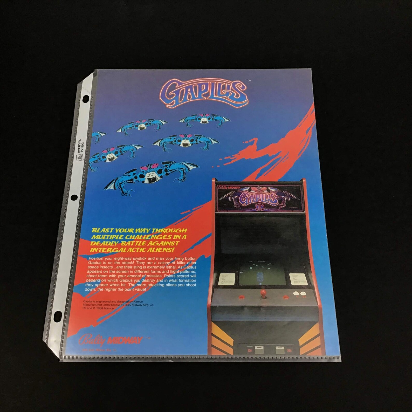 GAPLUS Arcade Video Game FLYER Vintage Bally Midway | Etsy