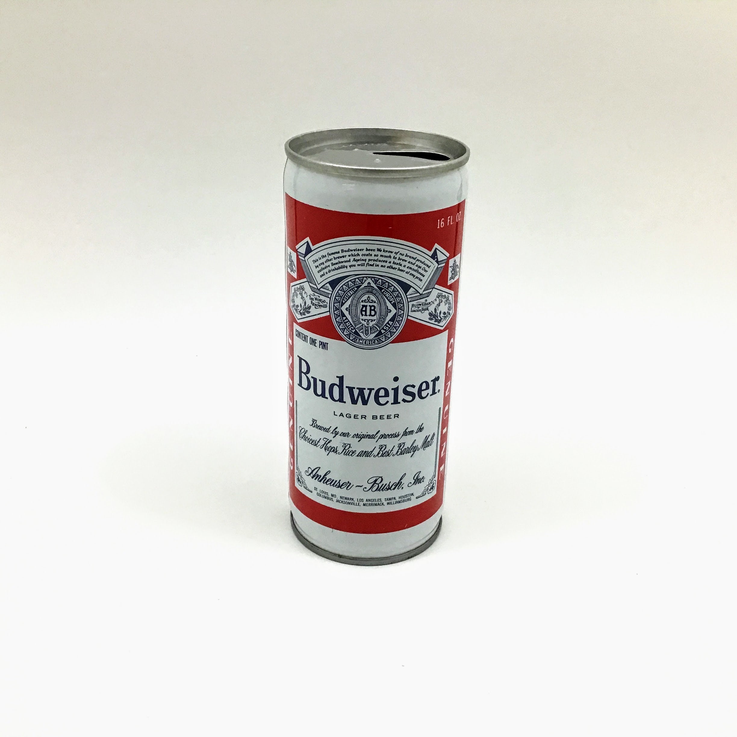 Vintage Budweiser Cans