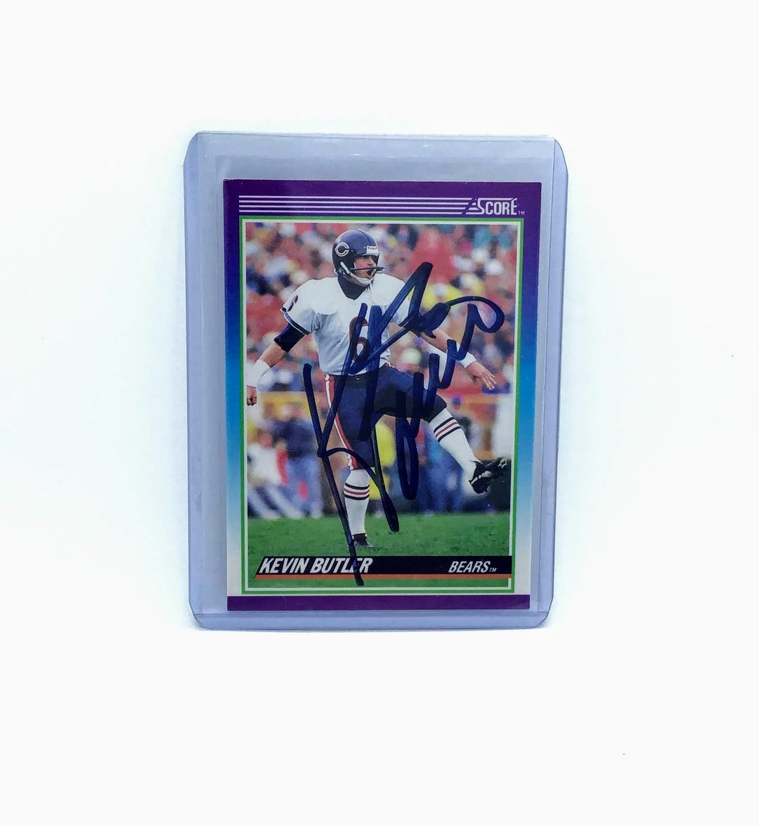 Signed Chicago Bears Kevin Butler Autograph / Signature Football ...