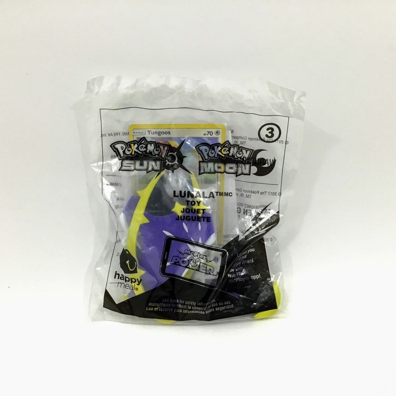 Pokémon LUNALA 3 Mcdonalds Happy Meal Sun Moon Toy & YUNGOOS - Etsy