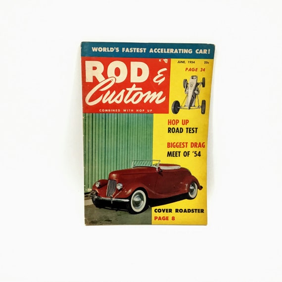 1954 ROD & Custom Magazine Vintage Hot Rod Collector Cars - Etsy