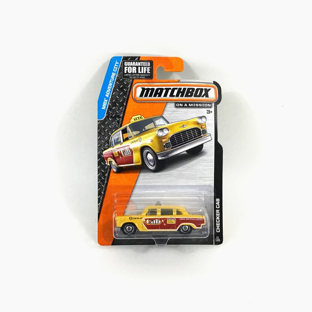 Checker Cab MBX Adventure City Matchbox 1:64 Die Cast Diecast - Etsy