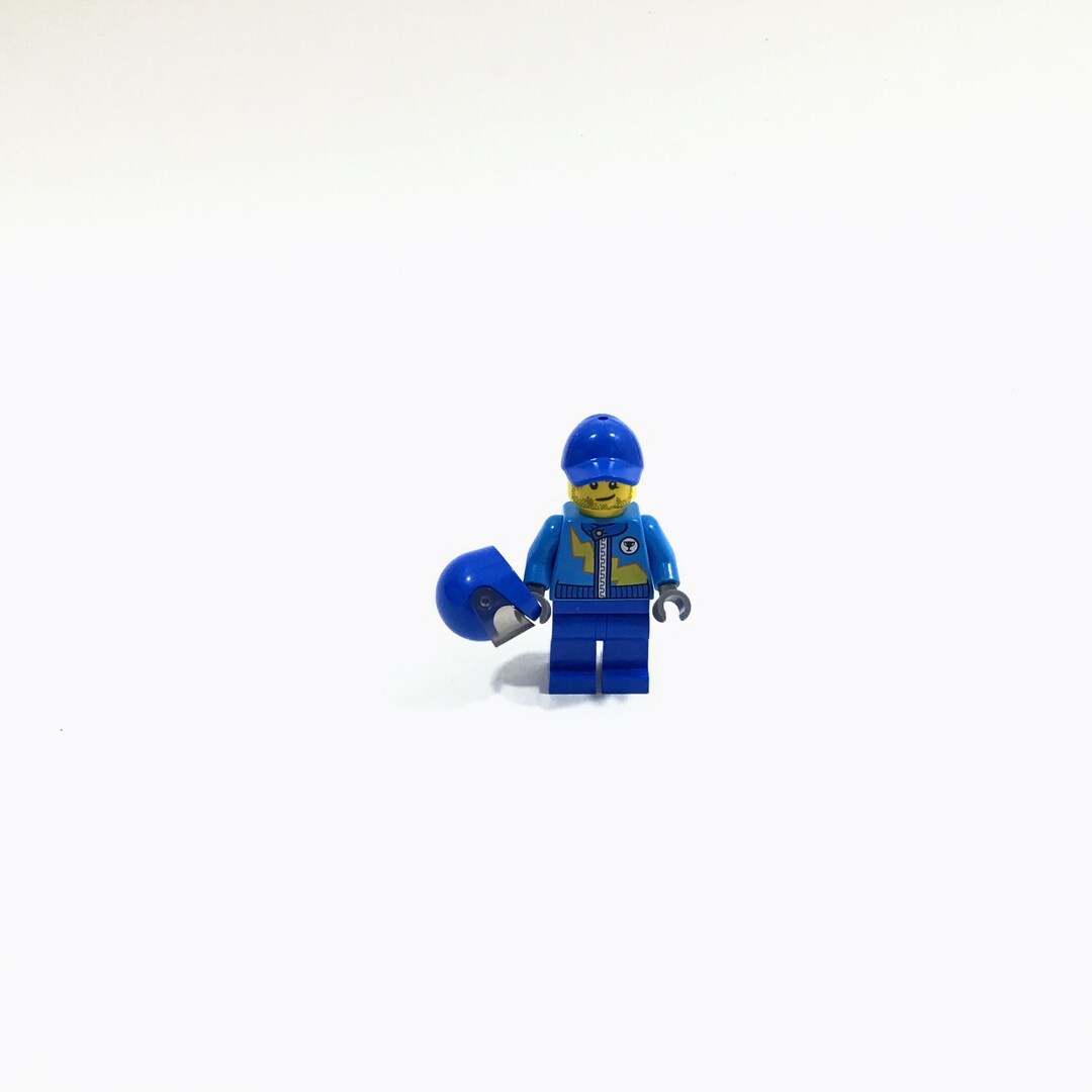 LEGO Race Car Rally Driver With Lightning Bolt Minifigure - Etsy