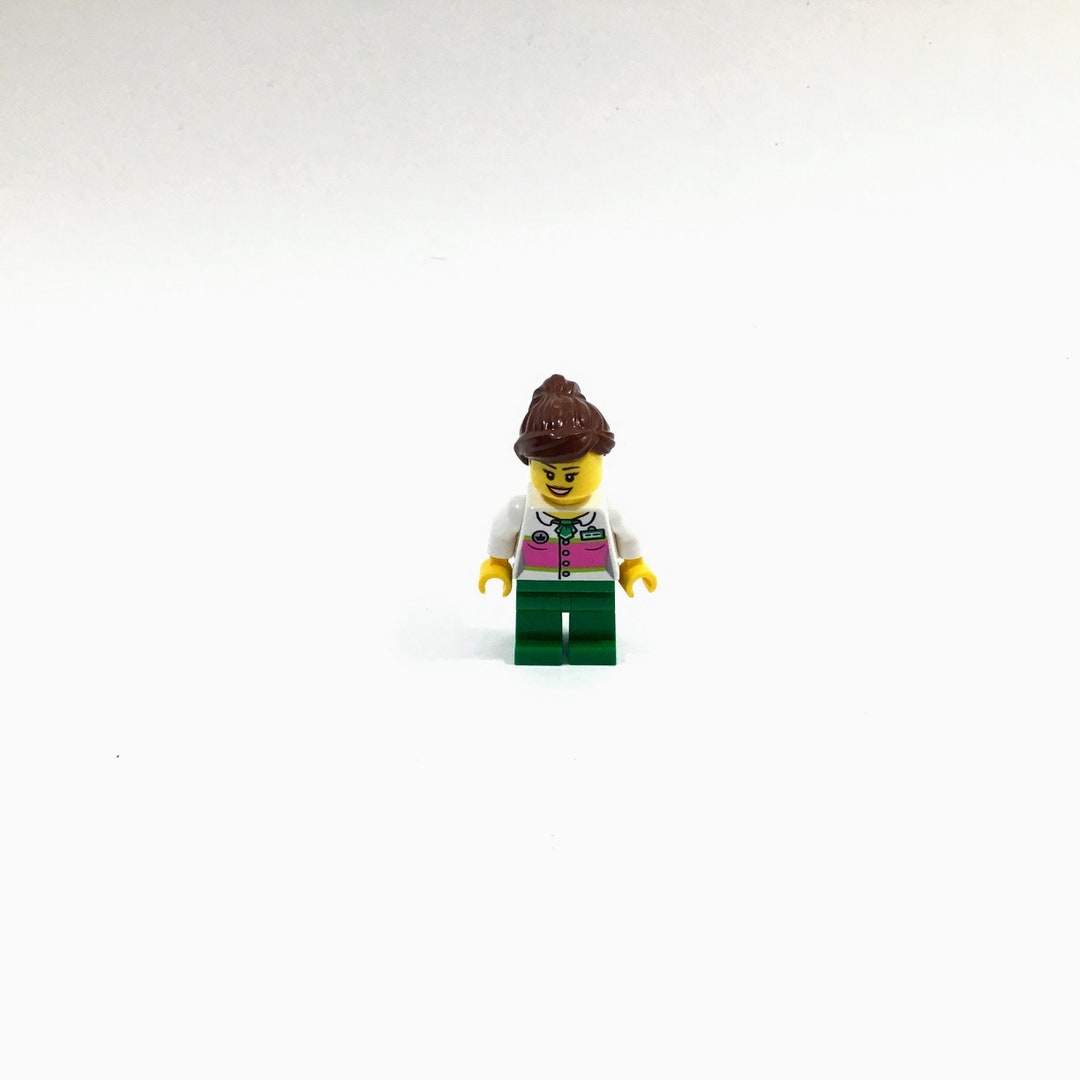 LEGO Supermarket Female Shop Assistant Minifigure - Etsy