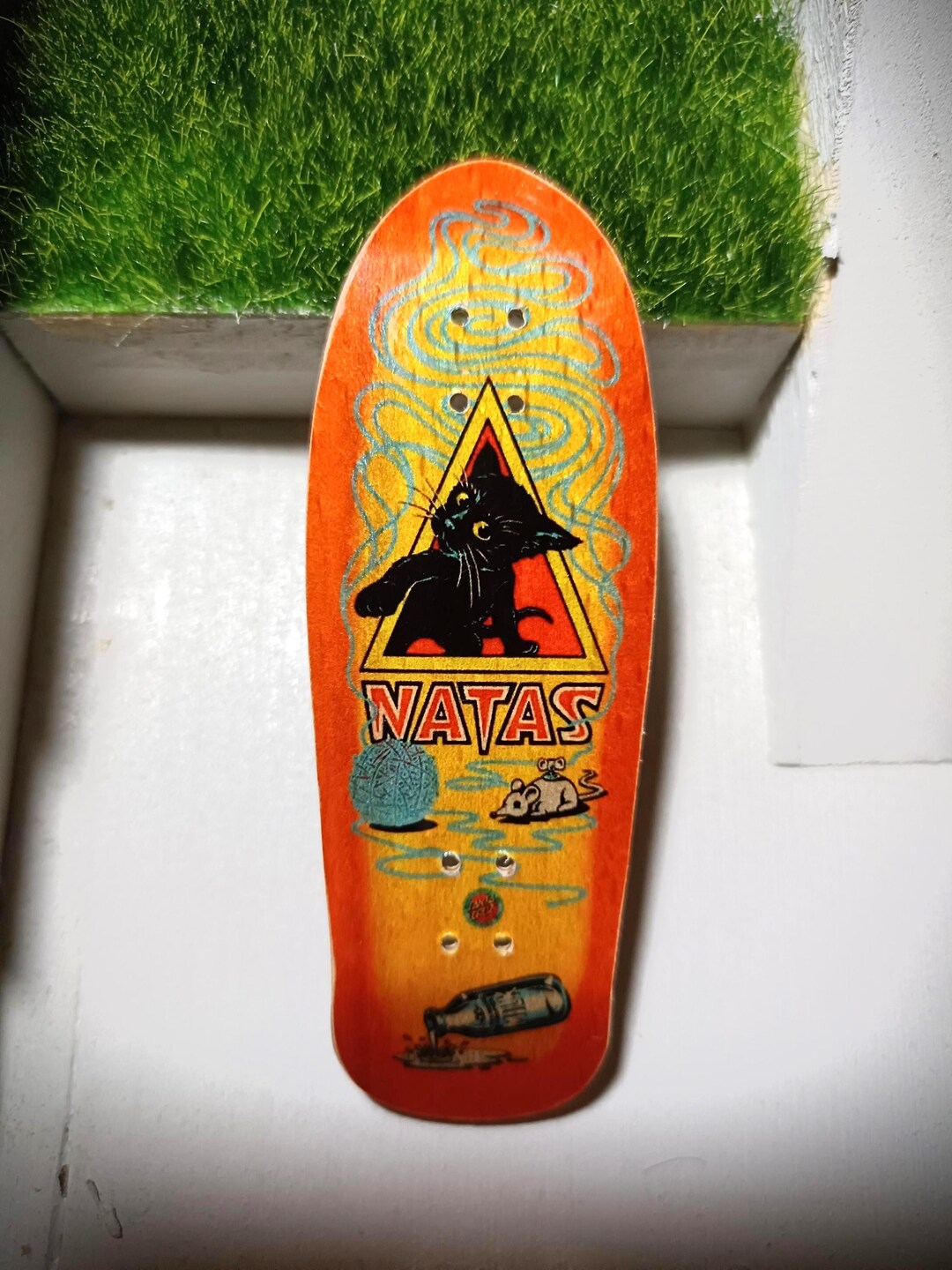Fingerboard Finger Skateboard "natas" Vintage 80s - Etsy