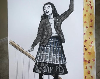 Lydia Deetz Beetlejuice Winona Ryder Tim Burton Goth Gothic Angry Pop ...