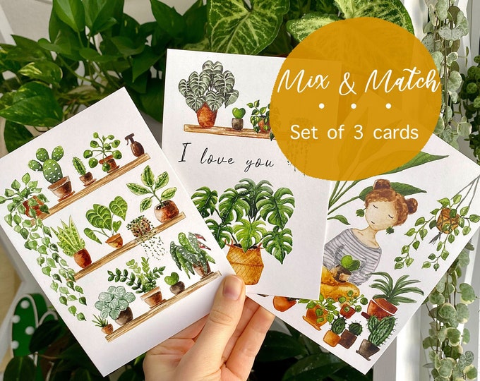 Postcard Set, Card Bundle, Mix and Match Cards, Art Print Postcard ...