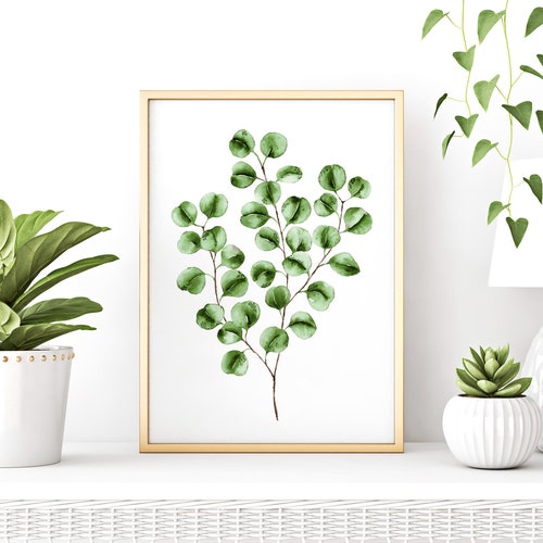 Eucalyptus Poster. Eucalyptus Print. Plant Watercolor. Plant - Etsy