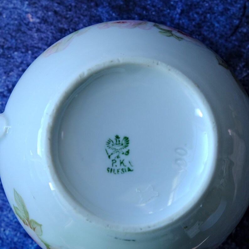 Antique Porcelain Covered Sugar Bowl Pink Roses and Gold Trim - Etsy Canada