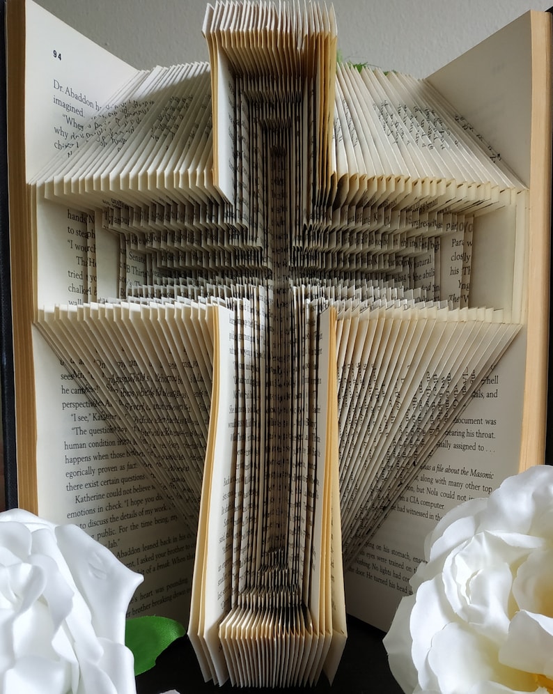 Tiered Cross Book Folding Pattern: Cut & Fold Combination (PDF) - Etsy