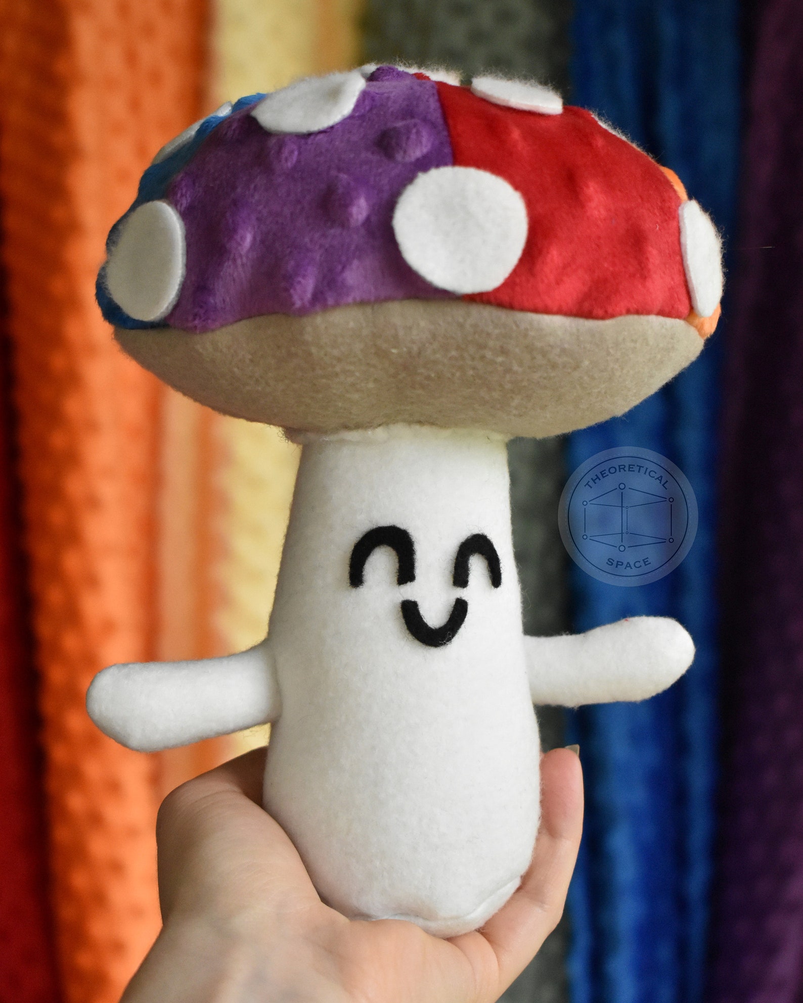 Rainbow Mushroom Plushie Pride Month Plush | Etsy
