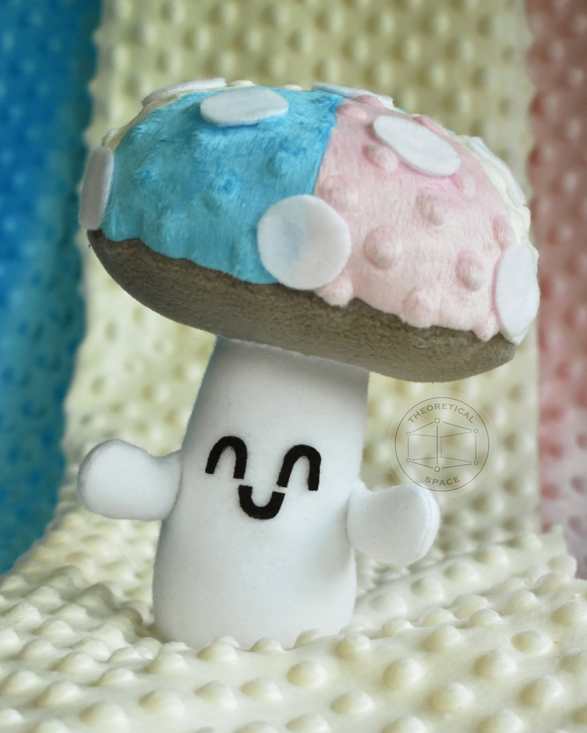 Trans Pride Mushroom Plushie Pride Month Plush | Etsy