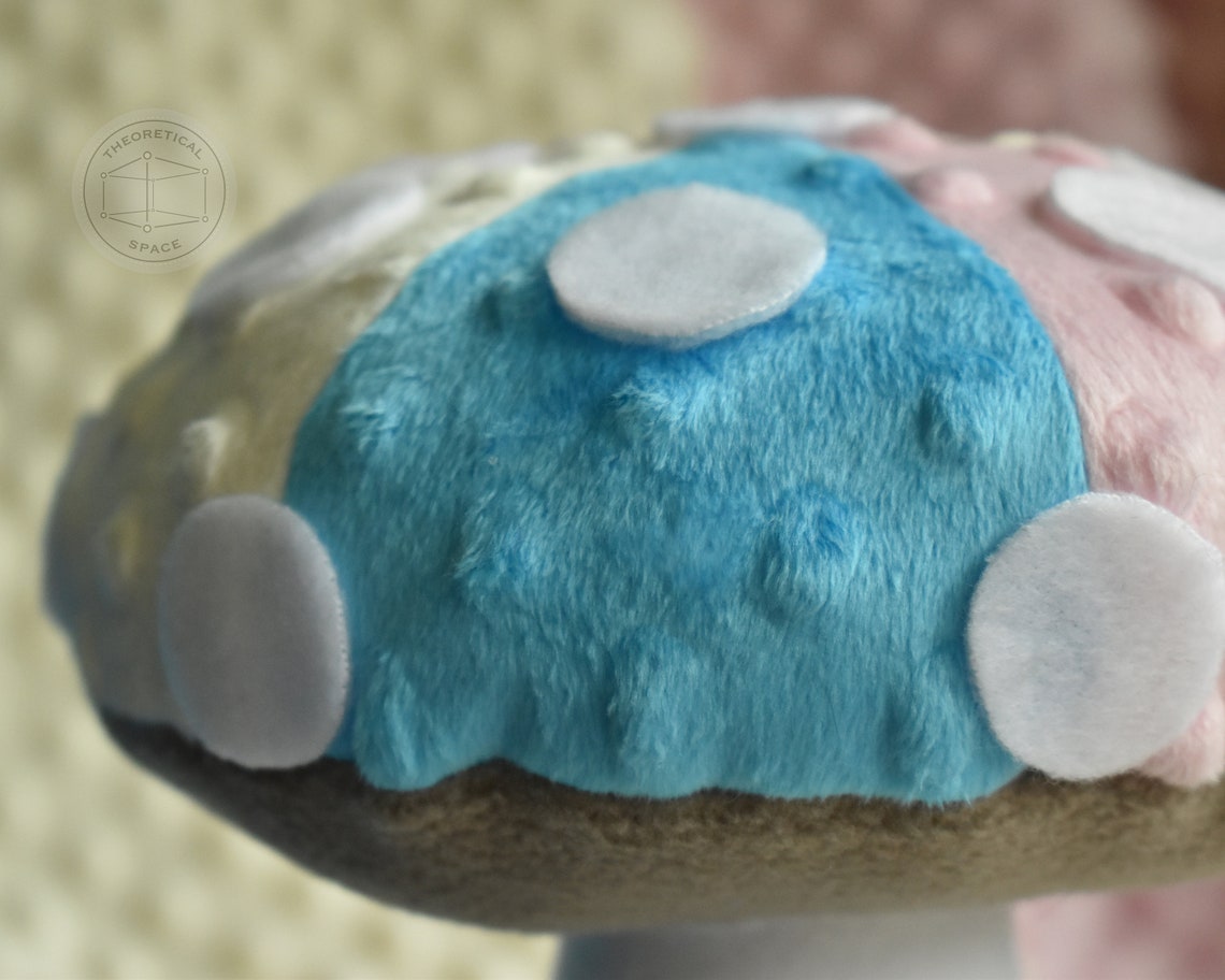 Trans Pride Mushroom Plushie Pride Month Plush | Etsy