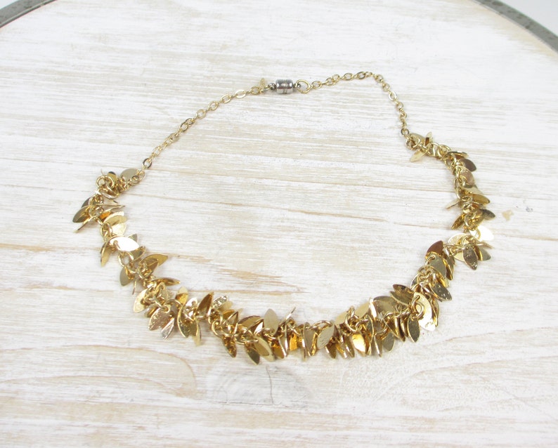 Avon Necklace Gold Necklace Gold Leaf Necklace Minimal | Etsy