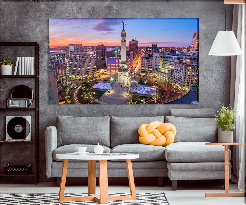 Indiana Canvas Indiana Wall Art Indiana Print Indiana Photo - Etsy
