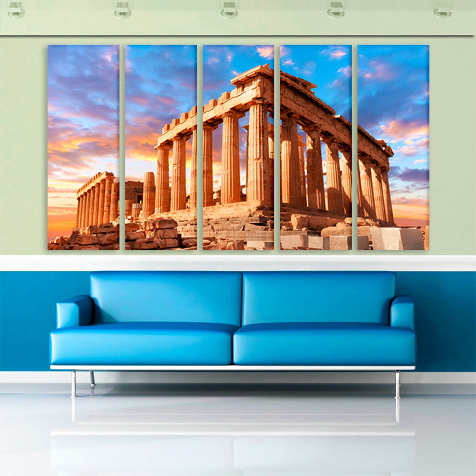 Canvas Set of Parthenon Acropolis Wall Art Acropolis Photo - Etsy