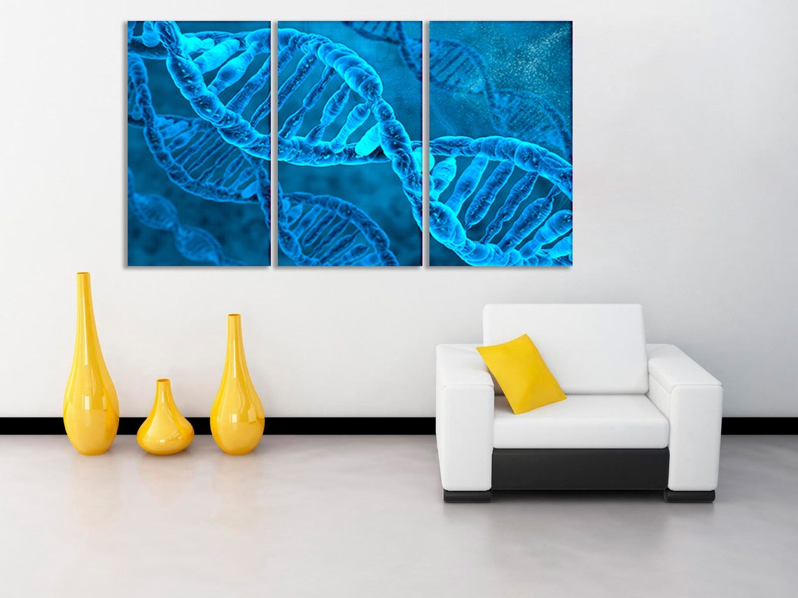DNA Canvas Science Print Motivational Art DNA Art Decor DNA - Etsy