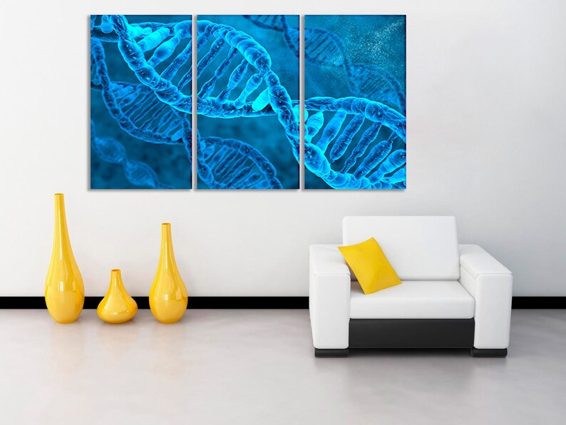 DNA Canvas Science Print Motivational Art DNA Art Decor DNA - Etsy