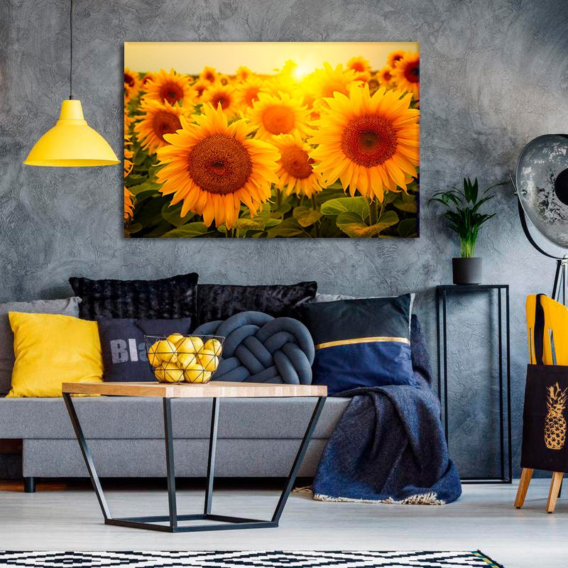 Sunflower Wall Decor Sunflower Canvas Sunflower Decor | Etsy