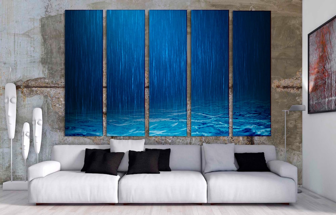 Rain Water Drop, Falling Raindrops Poster, Raindrops on the Surface ...