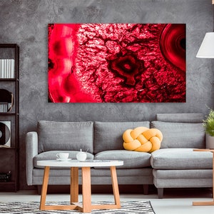 Ruby Wall Art Ruby Decor Ruby Art Abstract Modern Art Abstract - Etsy
