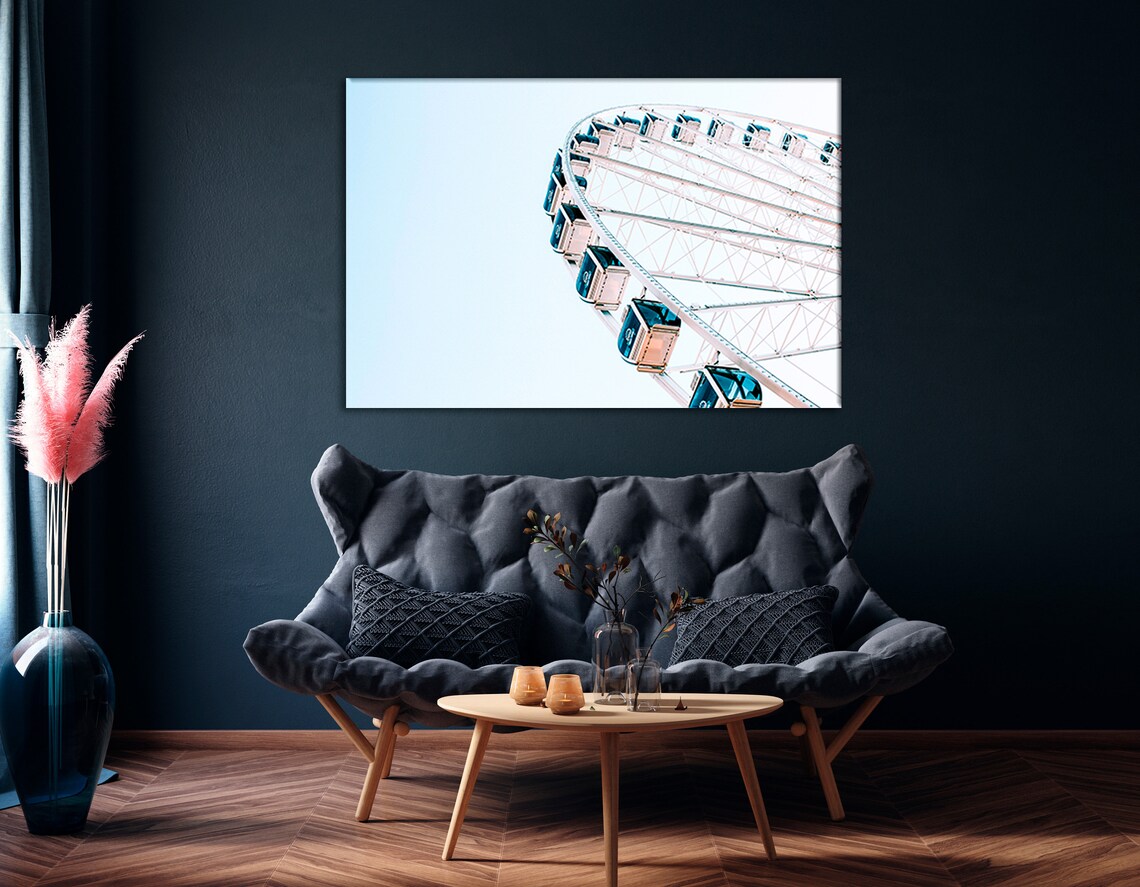 Ferris Wheel Canvas Ferris Wheel Wall Art Ferris Wheel Print | Etsy