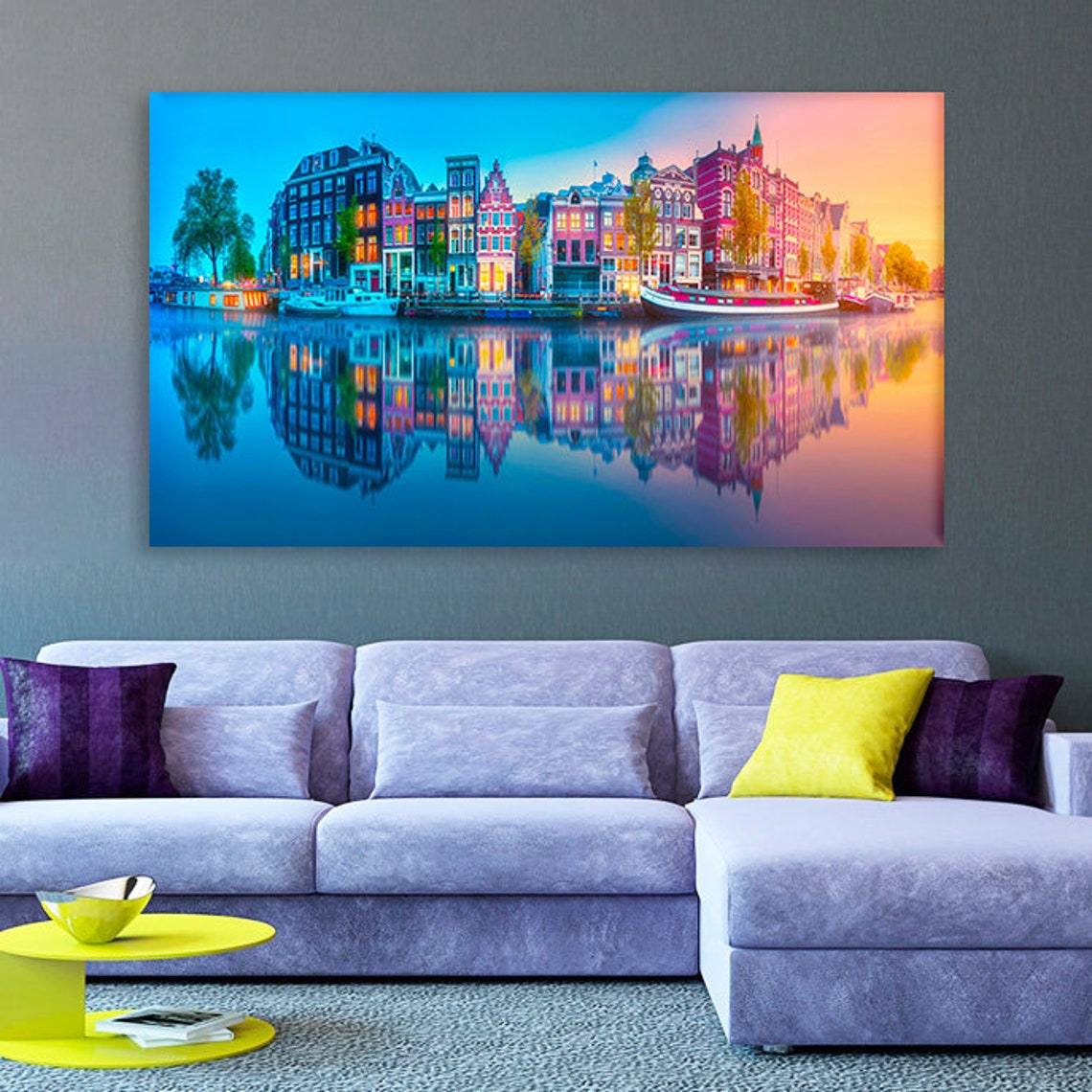Set of Canvas Netherlands Wall Art Netherlands Decor Amsterdam - Etsy
