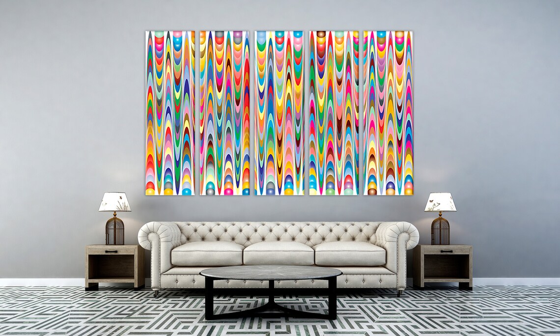 Abstract canvas print Abstract wall art Colorfull abstract art | Etsy