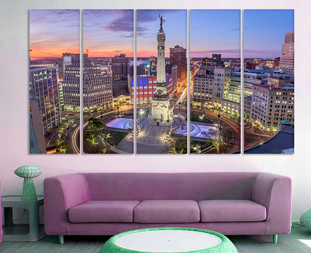Indiana Canvas Indiana Wall Art Indiana Print Indiana Photo - Etsy