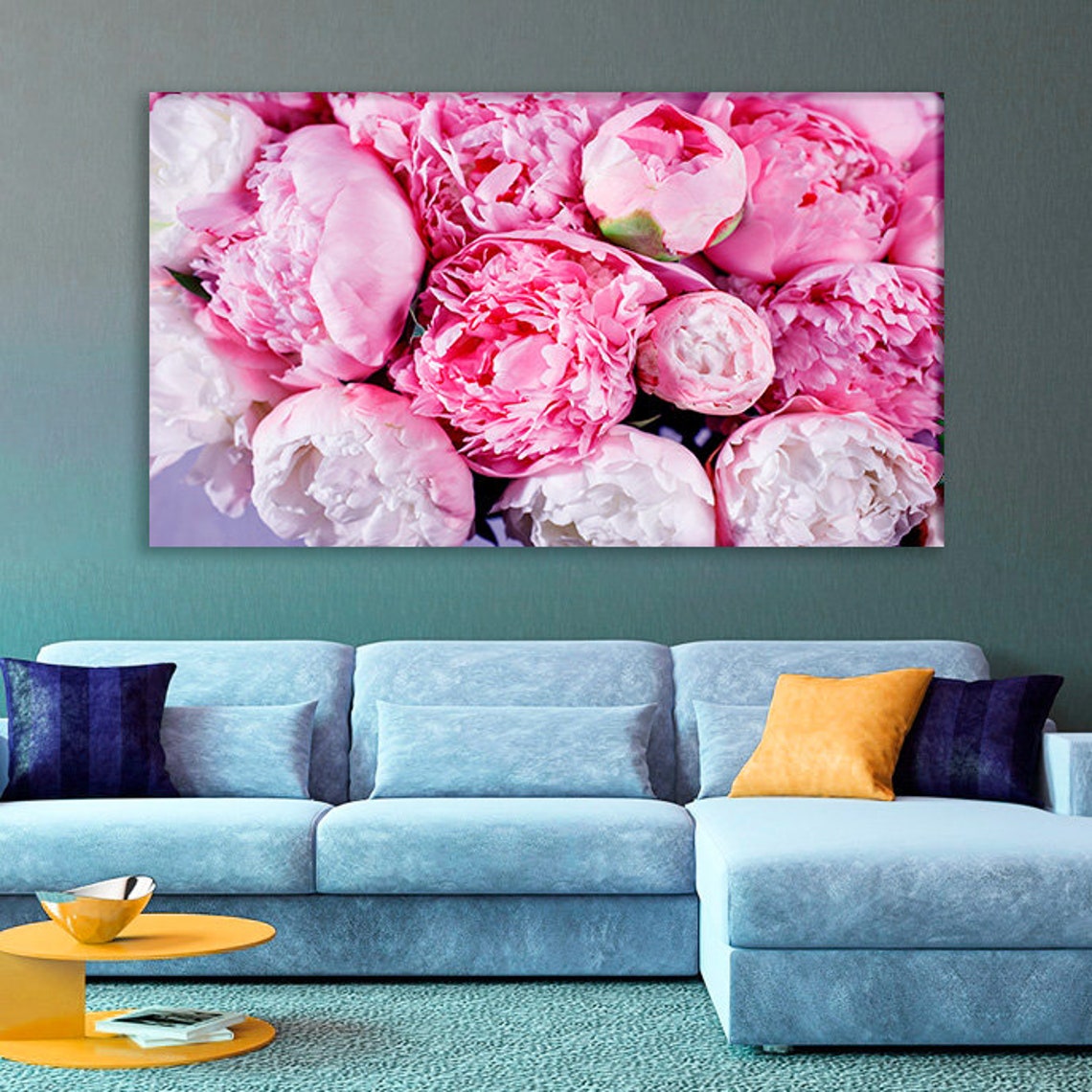 Peony Art Peonies Print Peonies Wall Art Peonies Canvas | Etsy