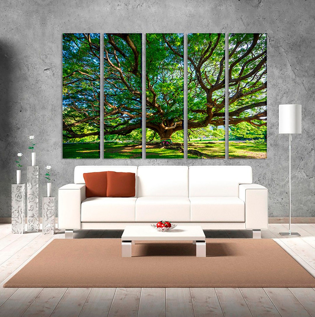 Great Tree Canvas, Spreading Branches, Trees Decorarion, Nature Canvas ...