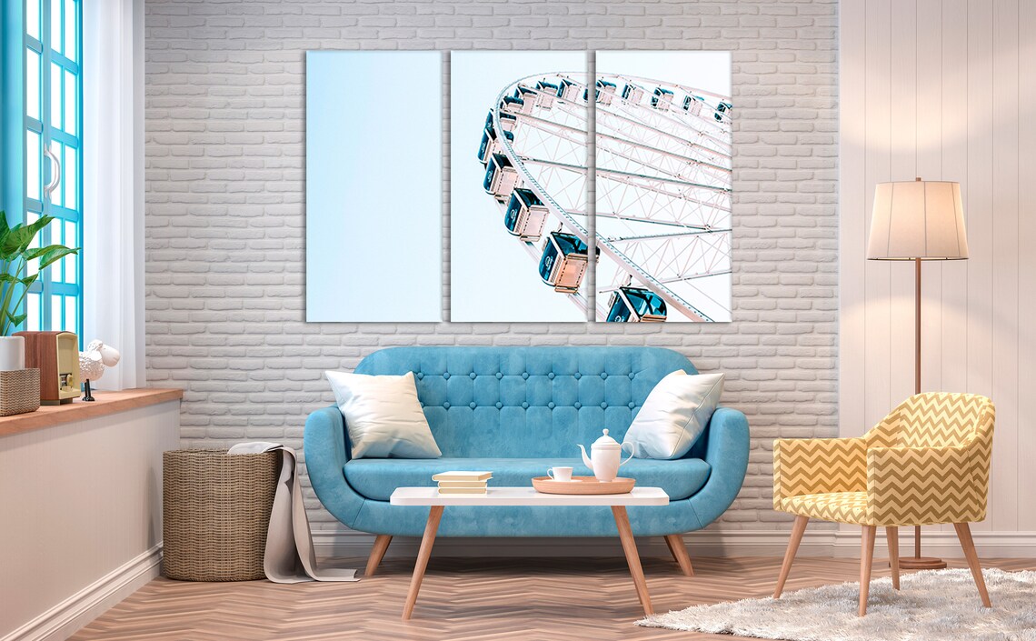 Ferris Wheel Canvas Ferris Wheel Wall Art Ferris Wheel Print - Etsy