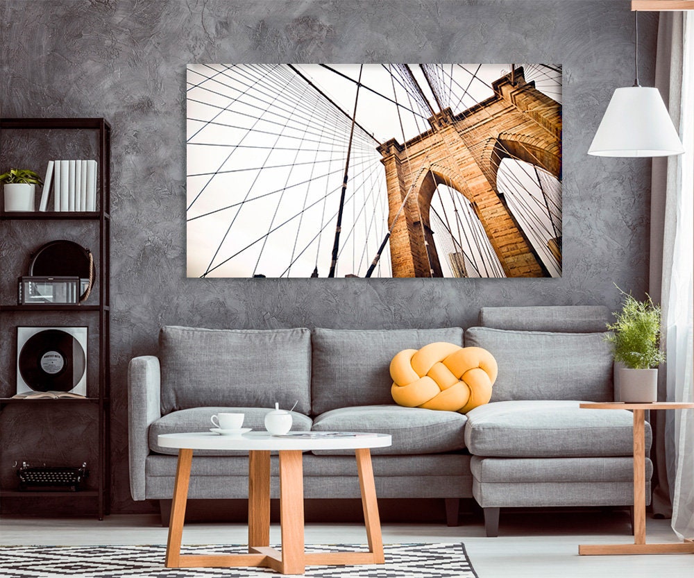 New York City New York Bridge New York poster Brooklyn Bridge | Etsy