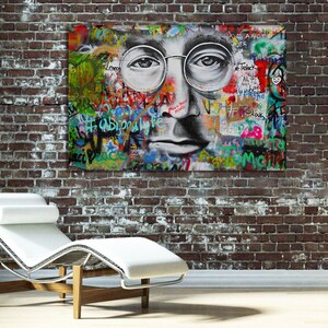 Print Graffiti, Wall Mural on Canvas, Home Decor, Extra Large Wall Art ...