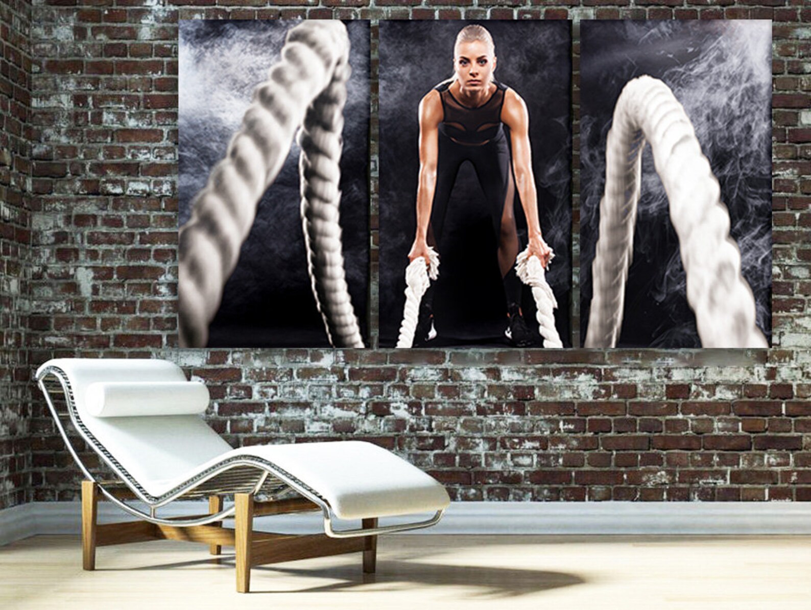 Canvas set of gym Gym wall art Gym canvas Gym wall decor Sport | Etsy