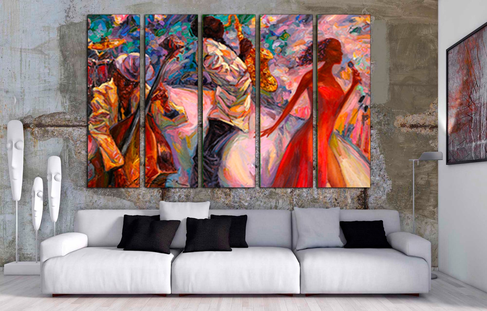 Jazz Poster Musique toile mur dart Peinture sur toile Toile | Etsy