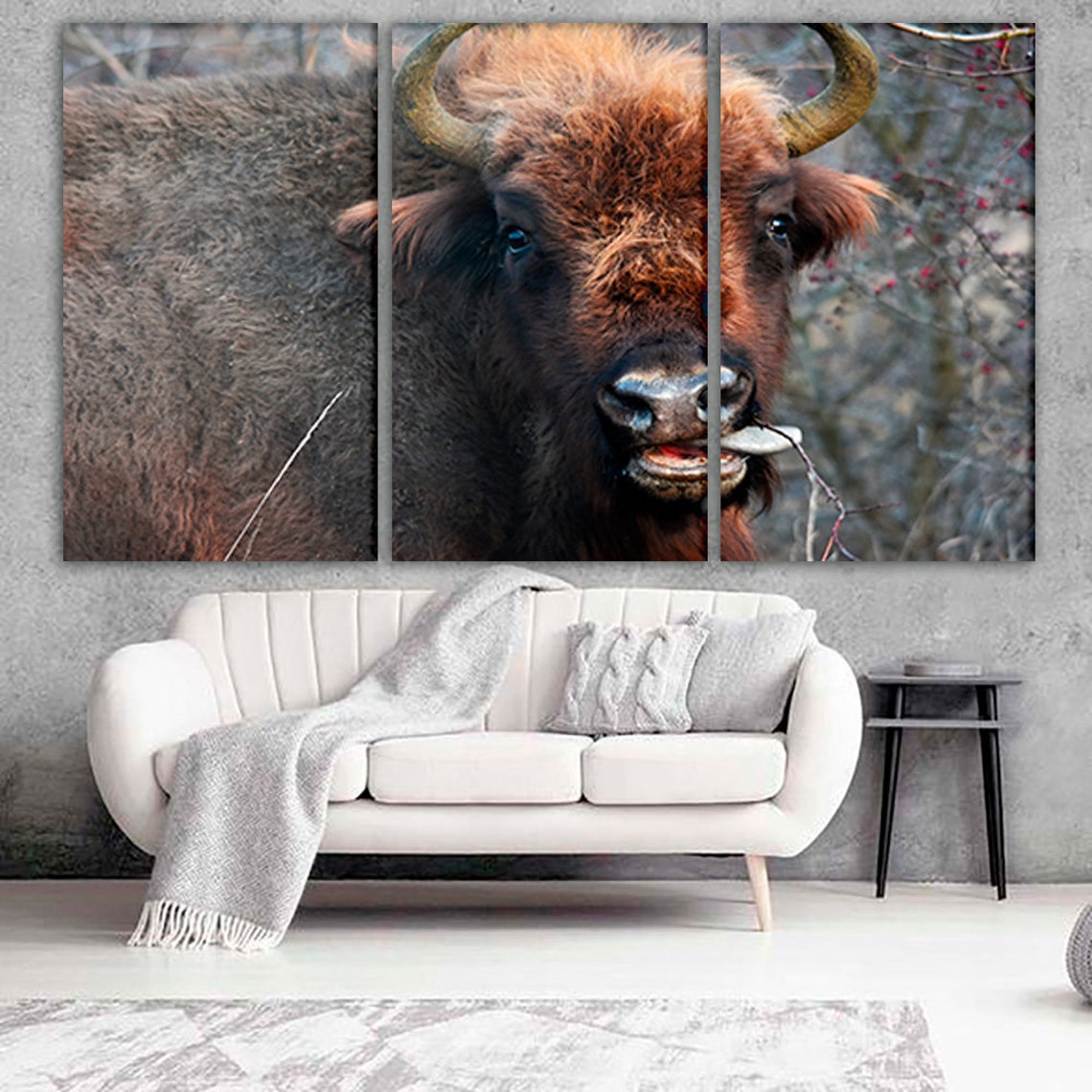 Bison Wall Art Bison Decor Bison Art Bison Canvas Bison Photo - Etsy