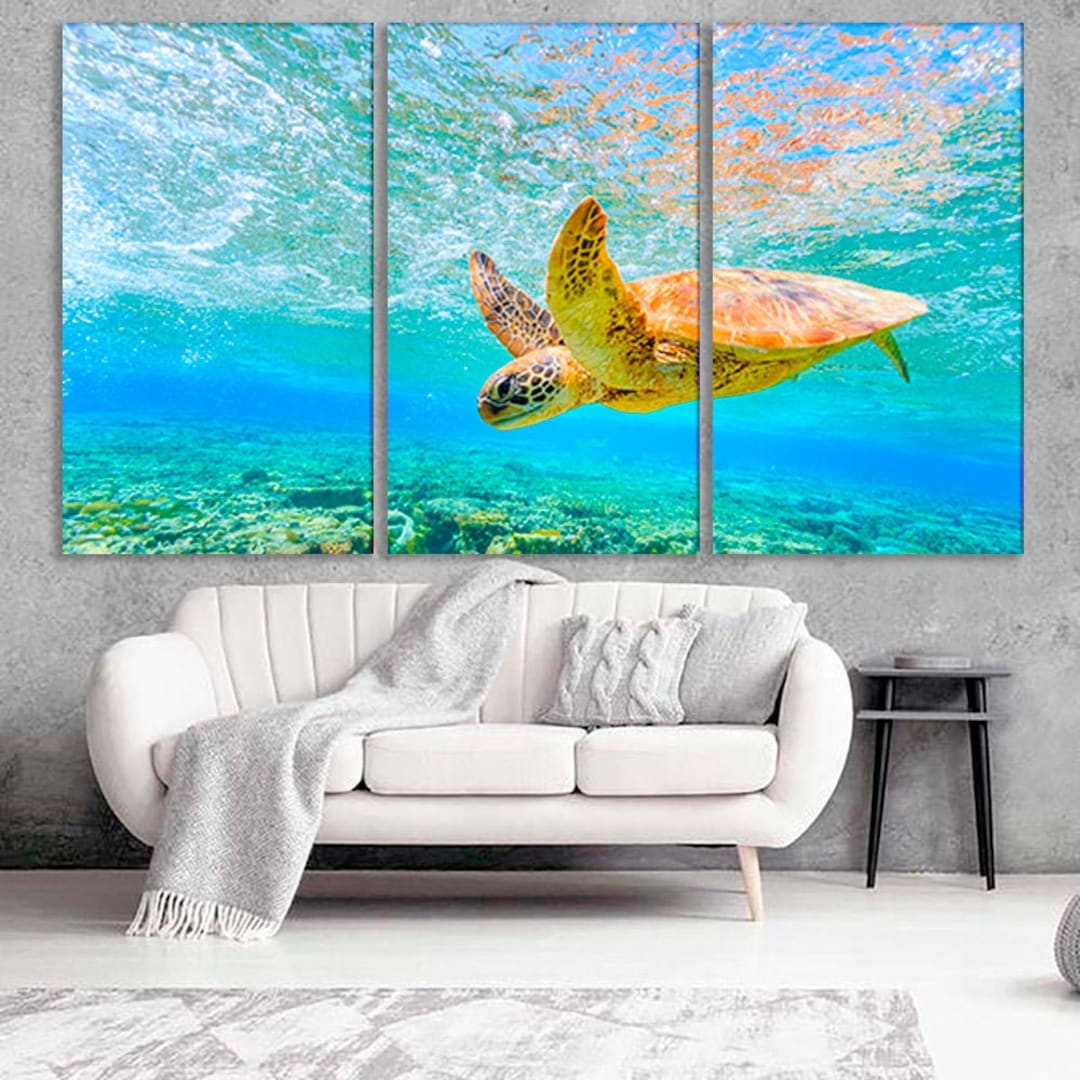 Turtle Print Turtle Home Decor Turtle Pictures Sea Photo Nautical Print ...