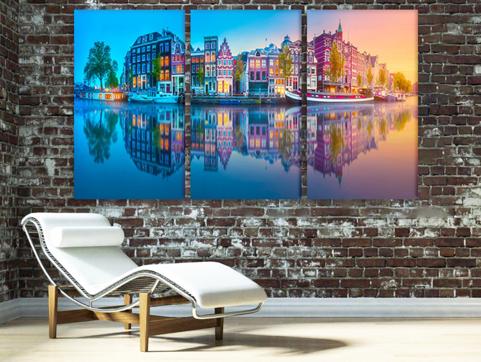 Set of Canvas Netherlands Wall Art Netherlands Decor Amsterdam - Etsy