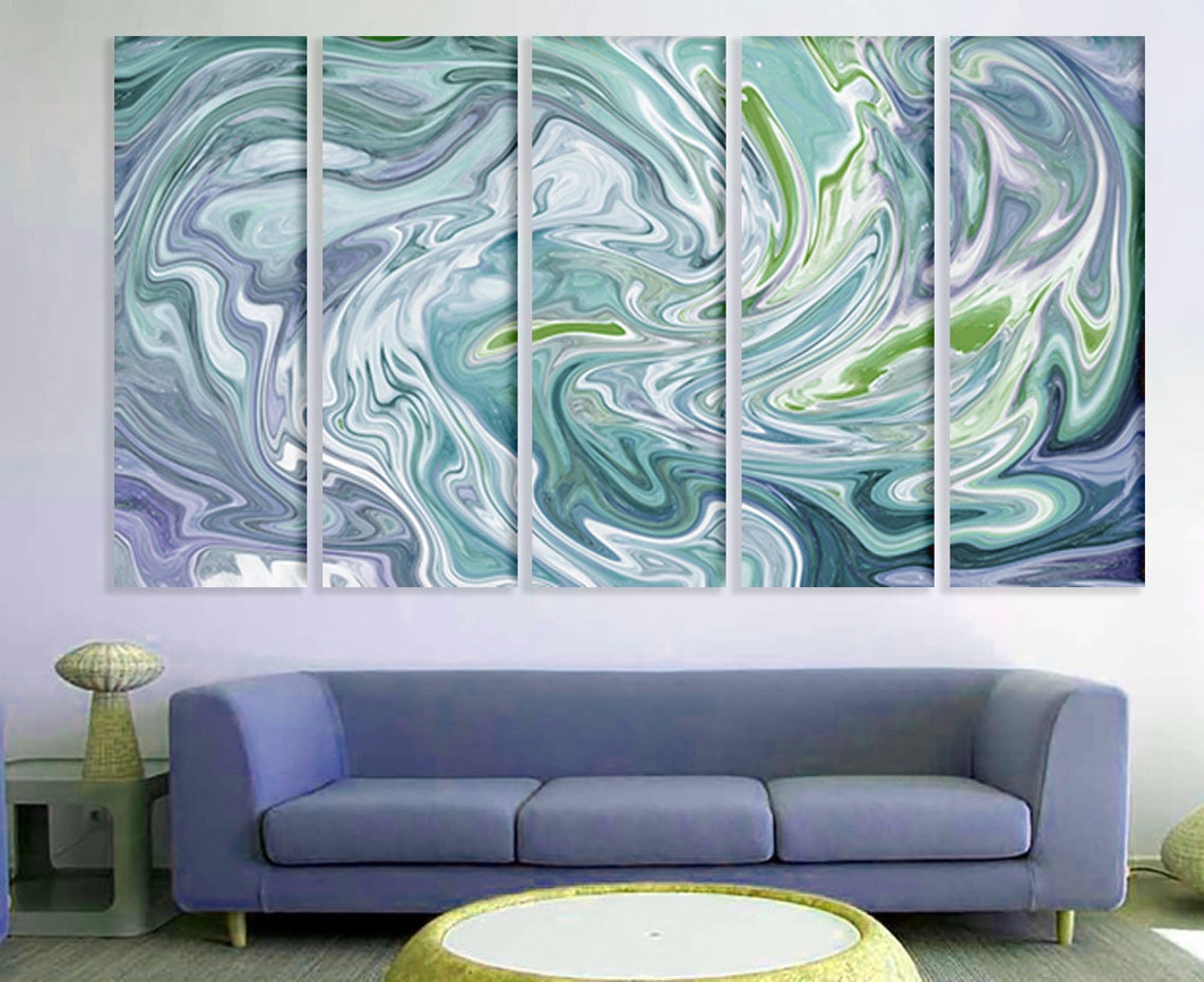 Abstract Canvas Print Abstract Wall Art Marble Canvas Print | Etsy