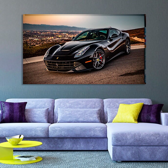 Ferrari Canvas Art Ferrari Wall Decor Ferrari Home Decor | Etsy