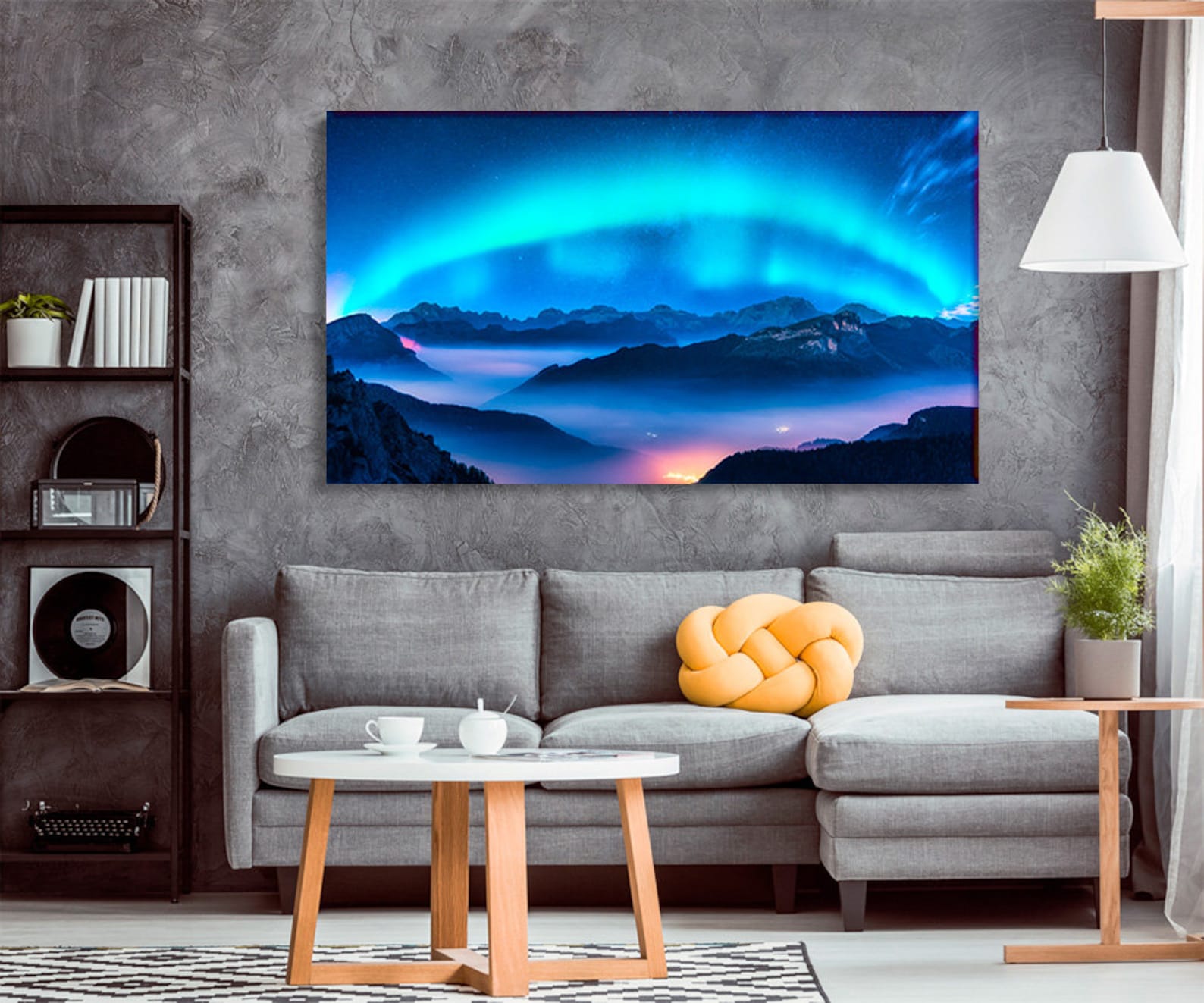 Canvas Wall Art Northern Lights Wall Art Northern Lights | Etsy